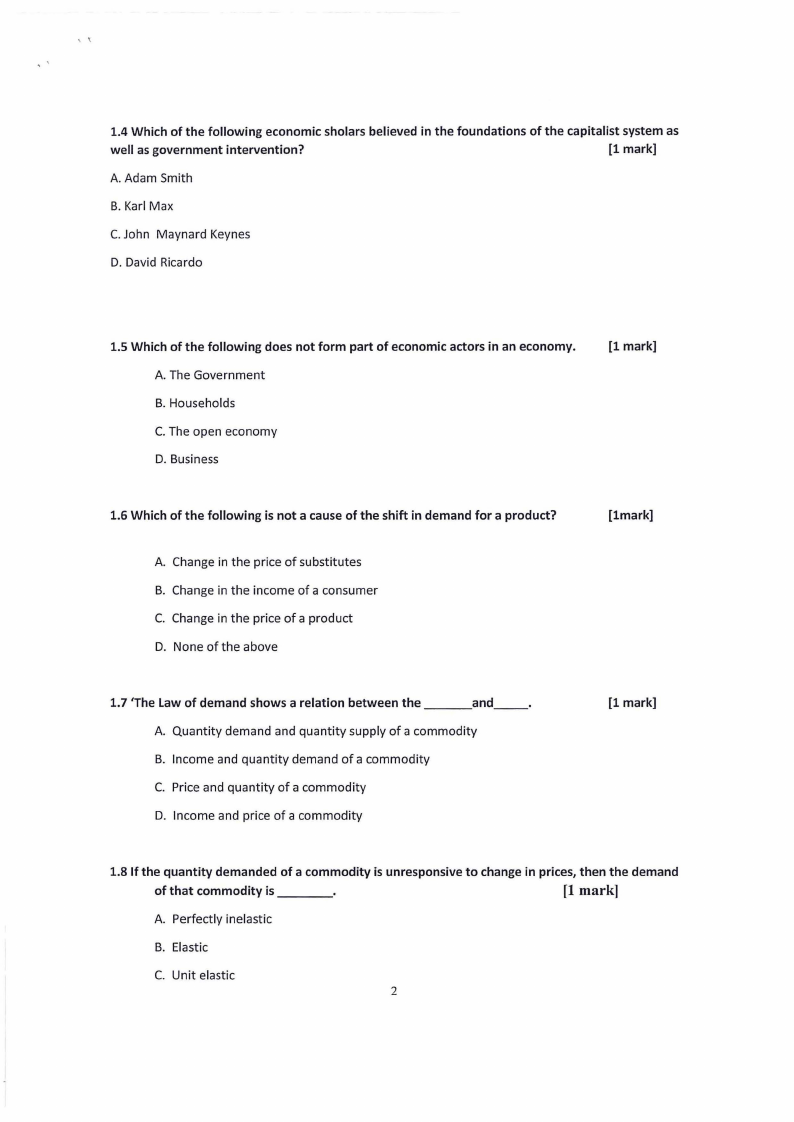 ITE411S- INTRODUCTION TO ECONOMICS- 1ST OPP- JUNE 2023 :: NUST past ...