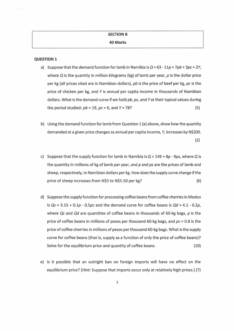 IMI611S- INTERMEDIATE MICROECONOMICS- 1ST OPP- JUNE 2023 :: NUST past ...
