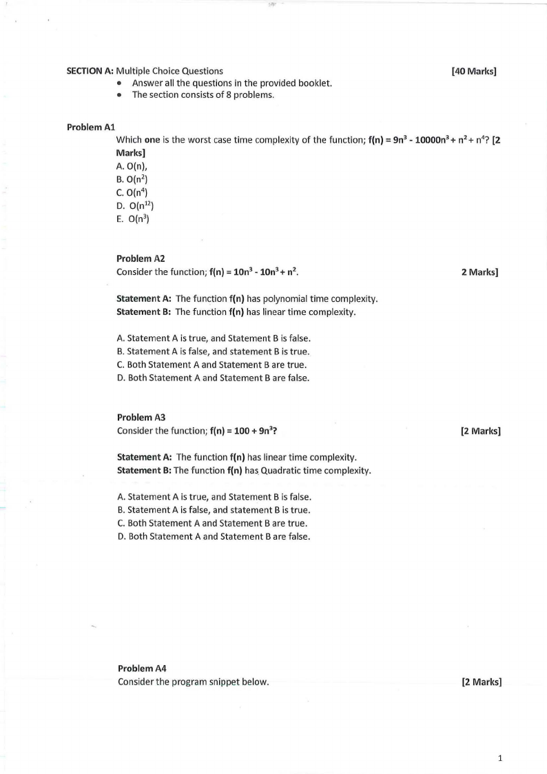 DSA711S - DATA STRUCTURES AND ALGORITHMS 2 - 1ST OPP - JUNE 2024 ...