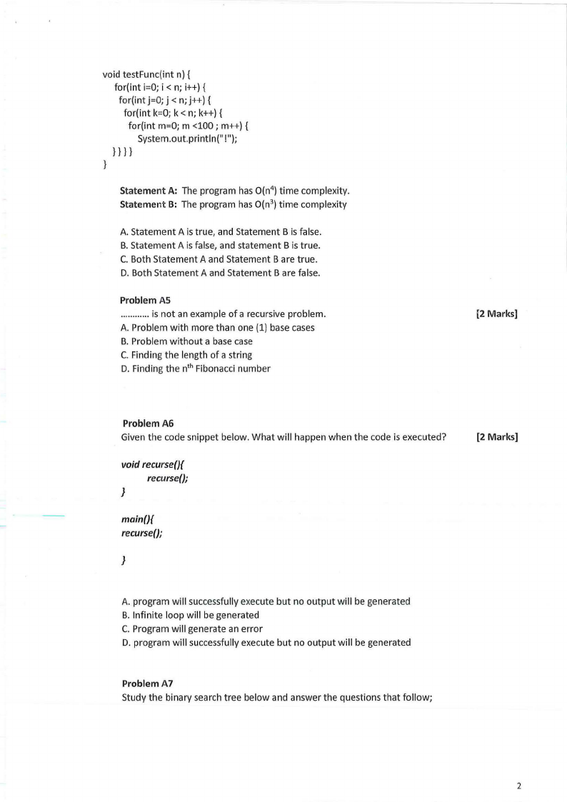 DSA711S - DATA STRUCTURES AND ALGORITHMS 2 - 1ST OPP - JUNE 2024 ...
