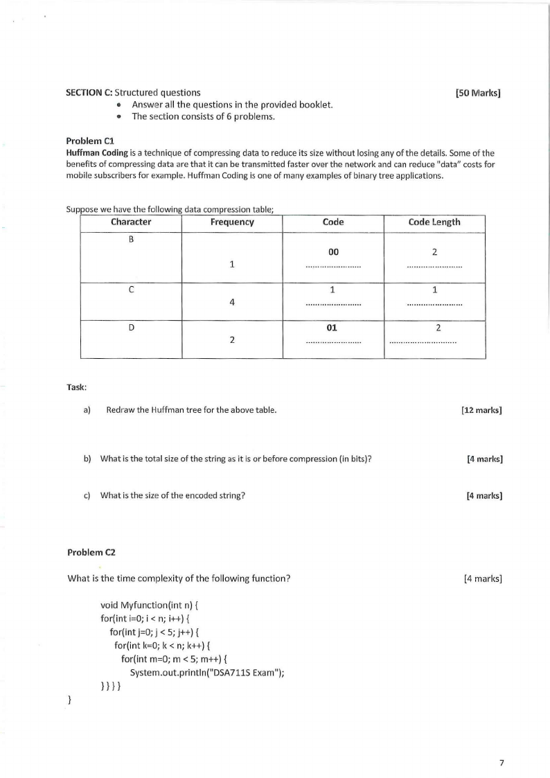 DSA711S - DATA STRUCTURES AND ALGORITHMS 2 - 2ND OPP - JULY 2024 ...
