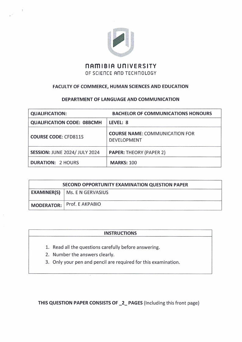 DWM710S - DATA AND WEB MINING - 2ND OPP - JULY 2022 :: NUST past ...