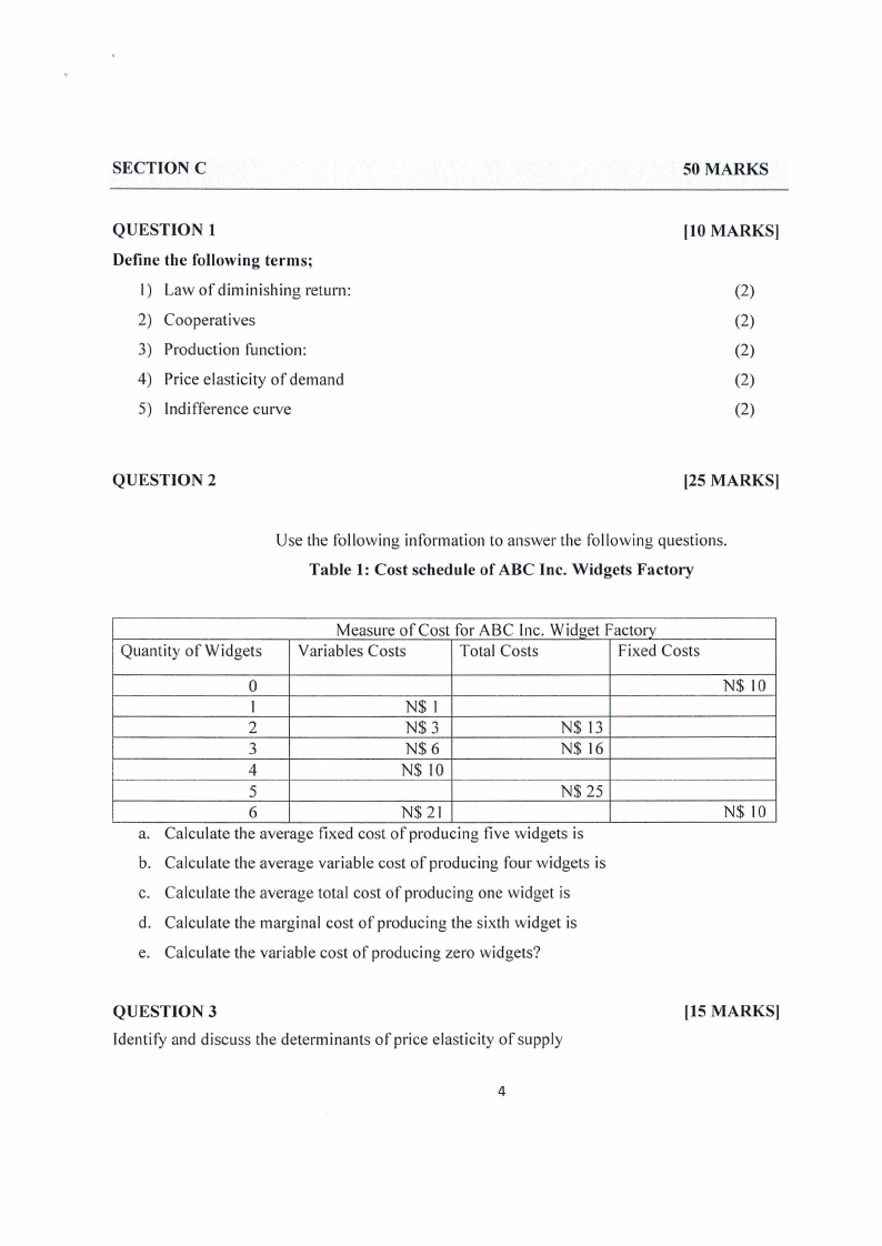 EOA611S-ECONOMICS OF AGRICULTURE-1ST OPP- JUNE 2024 :: NUST past ...