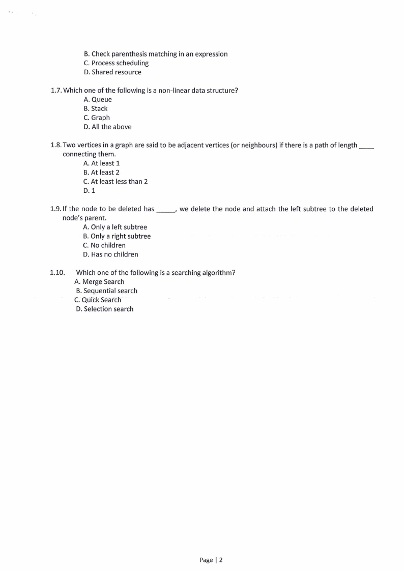 DSA521S - DATA STRUCTURES AND ALGORITHMS 1 - 1ST OPP - NOV 2022 :: NUST ...