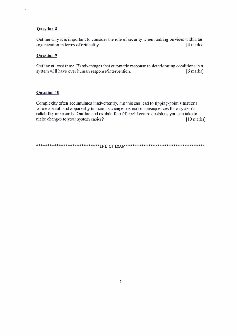 SSS810S - SECURE SYSTEMS - 1ST OPP - JUNE 2022 :: NUST past examination ...