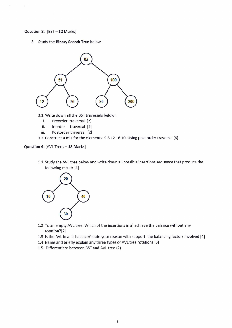 DSA711S - DATA STRUCTURES and ALGORITHMS 2 - 1ST OPP - JUNE 2022 ...