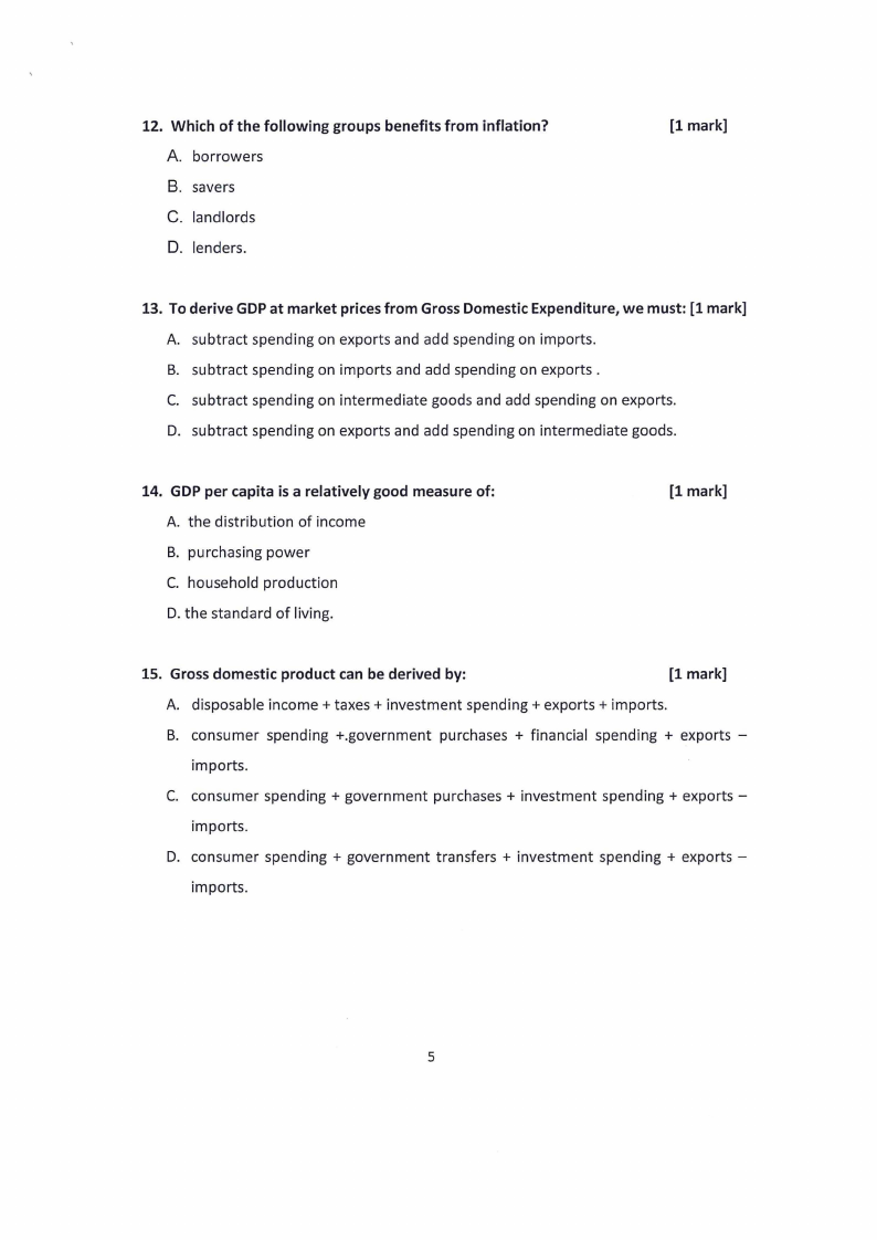 PMA512S- PRINCIPLES OF MACROECONOMICS- 2ND OPP- NOV 2023 :: NUST past ...