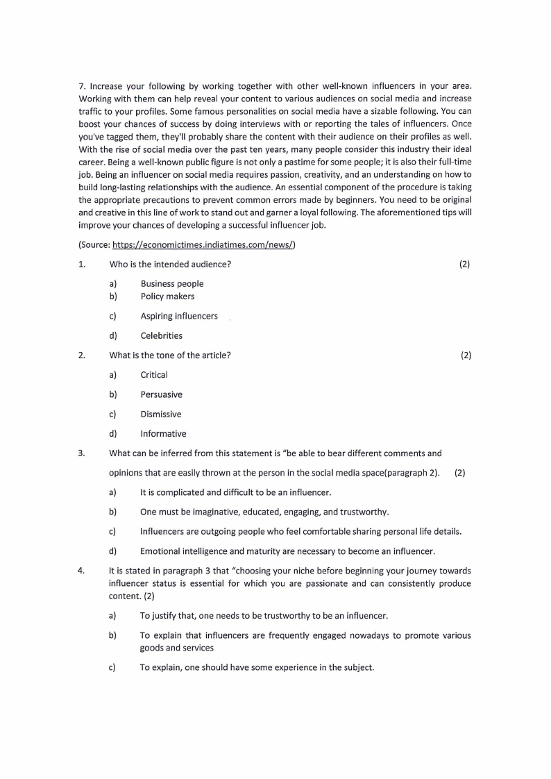 EPR511S - ENGLISH IN PRACTICE - 1ST OPP - NOVEMBER 2023 :: NUST past ...