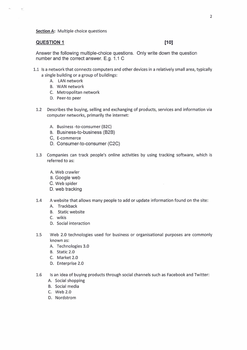 BIS621S - BUSINESS INFORMATION SYSTEMS 2B - 1ST OPP - NOVEMBER :: NUST ...