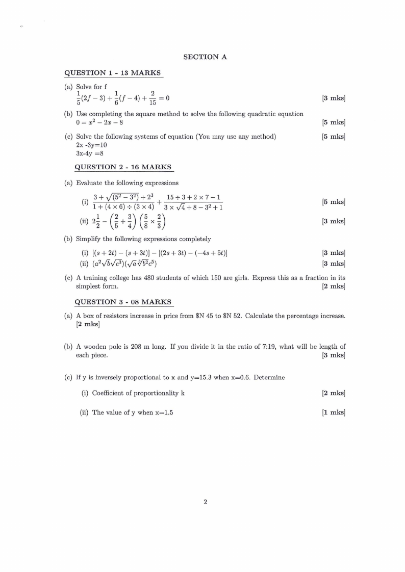 MSS511S - MATHEMATICS AND STATISTICS FOR SPATIAL SCIENCES - 1ST OPP ...