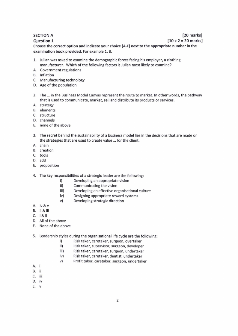 BSL712S - SME Strategy and leadership - 2nd Opp - Nov 2022 :: NUST past ...