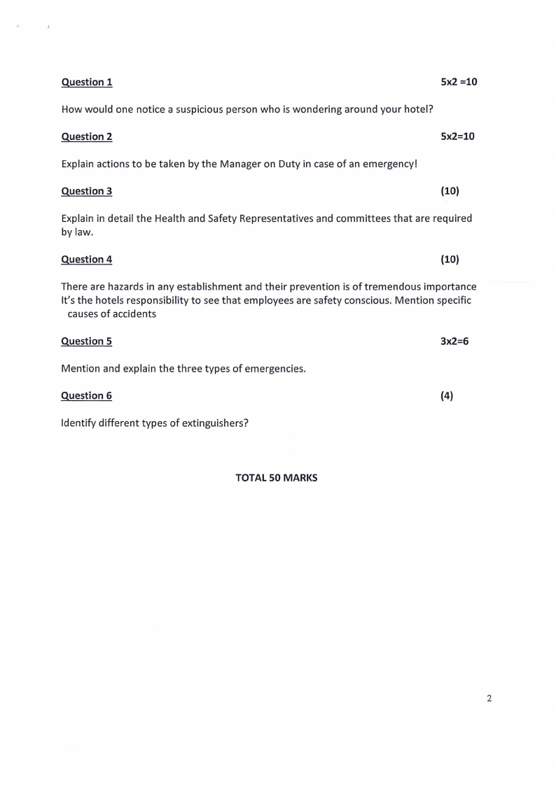 SSF510S - SAFETY SECURITY AND FIRST AID - 2ND OPP - JULY 2023 :: NUST ...