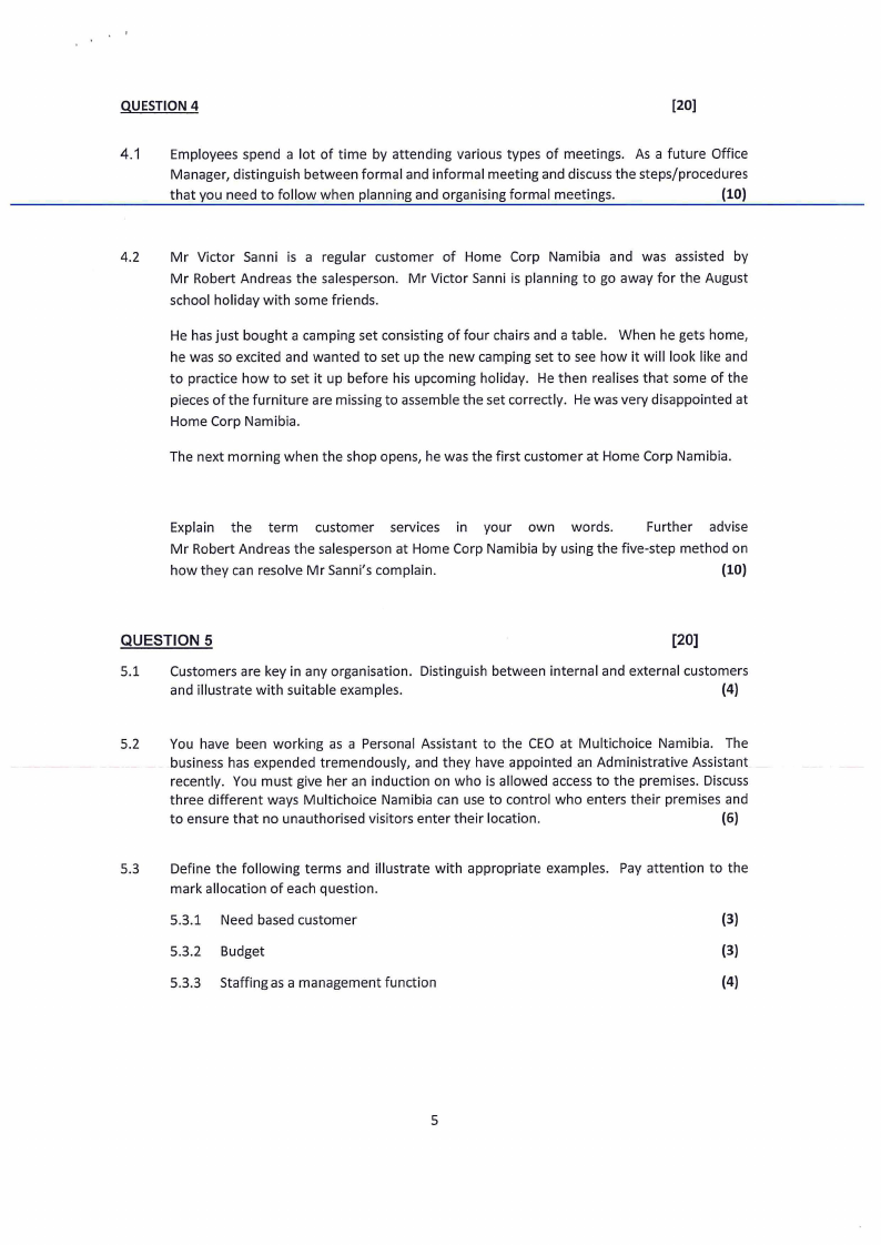 AMM511S - ADMINISTRATIVE MANAGEMENT 1A - 1ST OPP - JUNE 2023 :: NUST ...