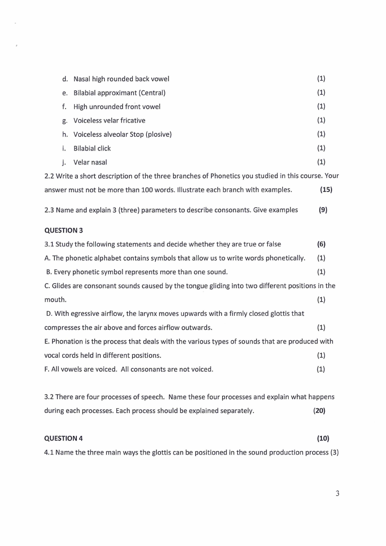 IPP521S - INTRODUCTION TO PHONETICS AND PHONOLOGY - 1ST OPP - NOVEMBER ...