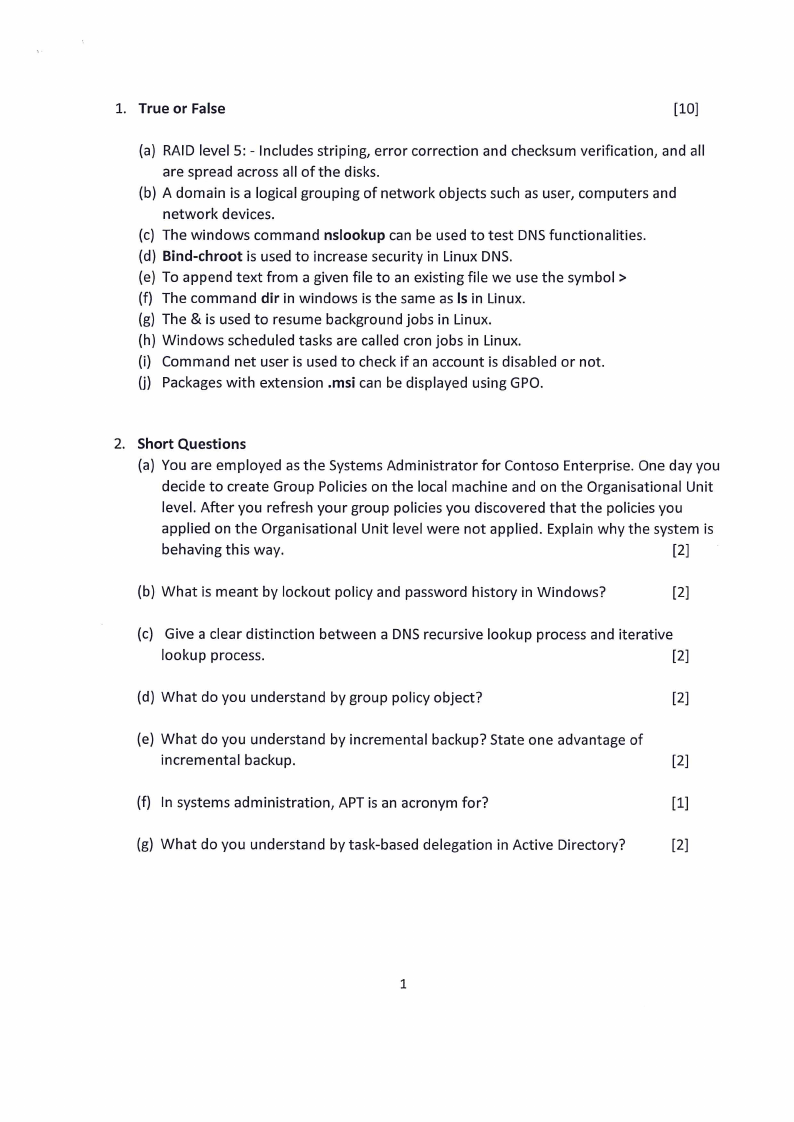 SAD622S - SYSTEMS ADMINISTRATION - 2ND OPP - JAN 2020 :: NUST past ...