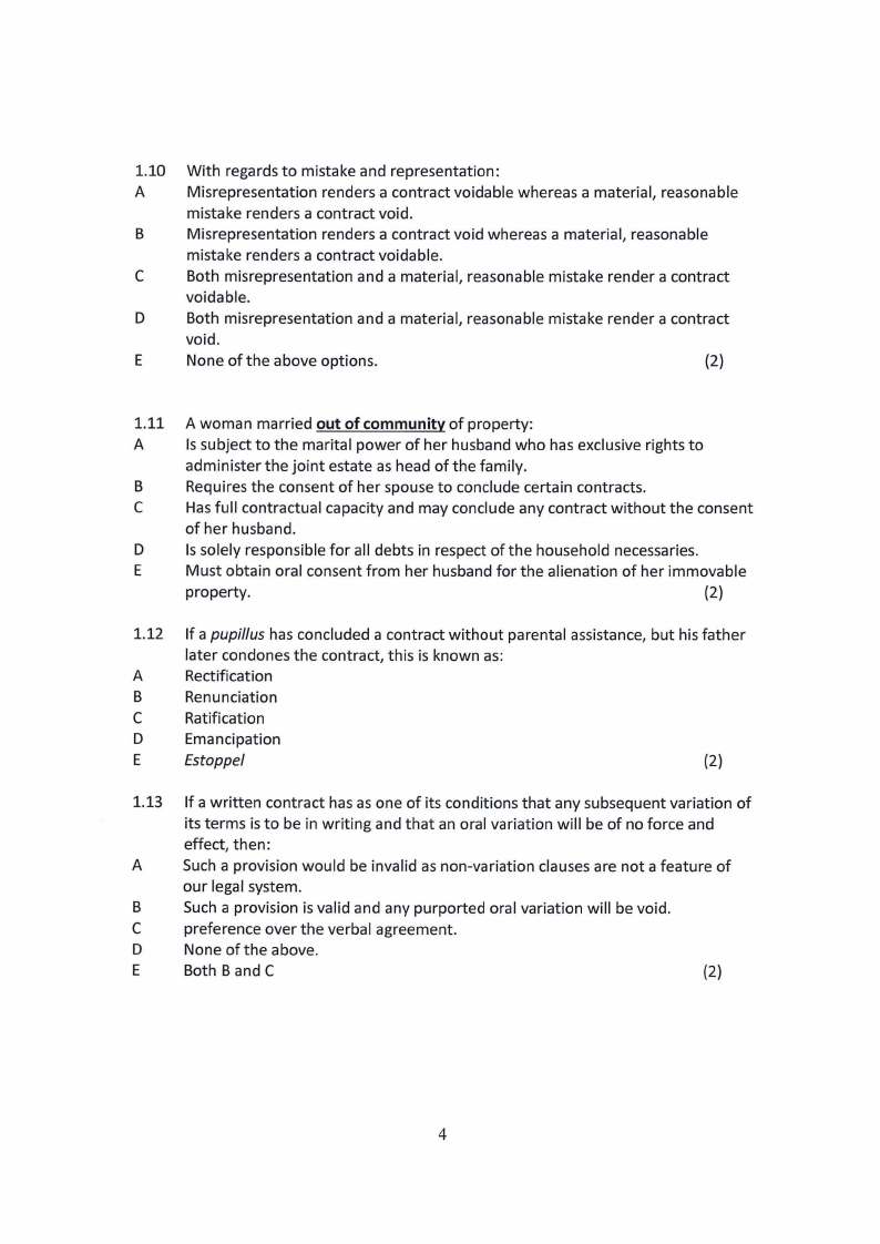 CML111S - COMMERCIAL LAW 1A - 1ST OPP - JUNE 2022 :: NUST past ...