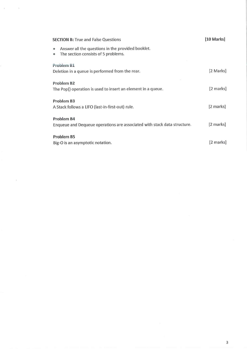 DSA521S - DATA STRUCTURES AND ALGORITHMS 1 - 1ST OPP - NOV 2023 :: NUST past examination papers ...