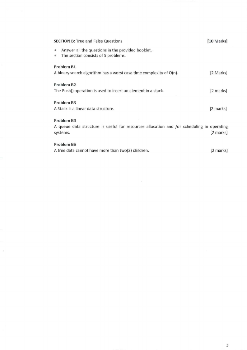 DSA521S - DATA STRUCTURES AND ALGORITHMS 1 - 2ND OPP - JAN 2024 :: NUST past examination papers ...