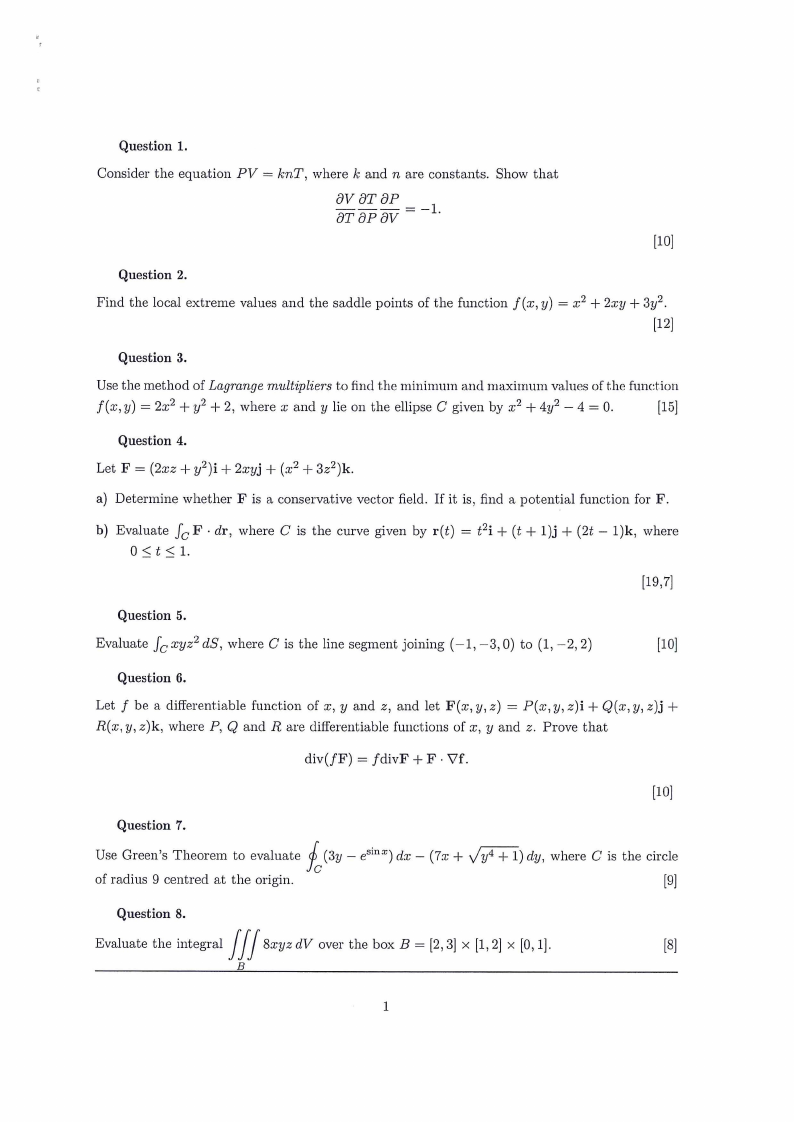 ADC801S - ADVANCED CALCULUS THEORY - 2ND OPP - JULY 2022 :: NUST past ...