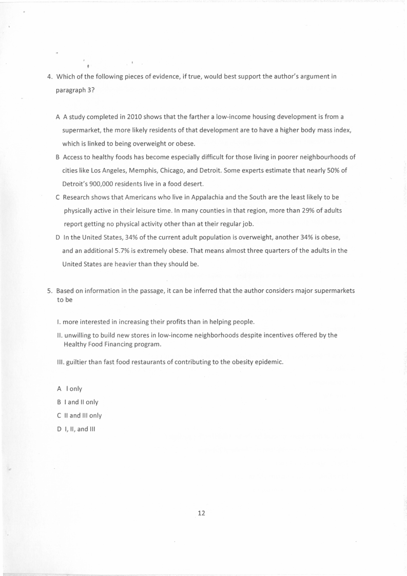 Mature Age Entry Test - English Placement Test - August 2021 :: NUST ...