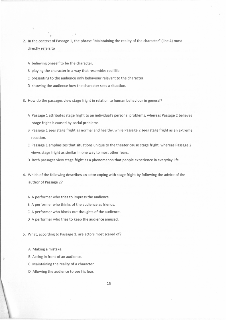 Mature Age Entry Test - English Placement Test - August 2021 :: NUST ...