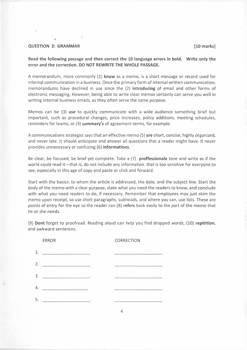 Mature Age Entry Test - English Placement Test - August 2021 :: NUST ...