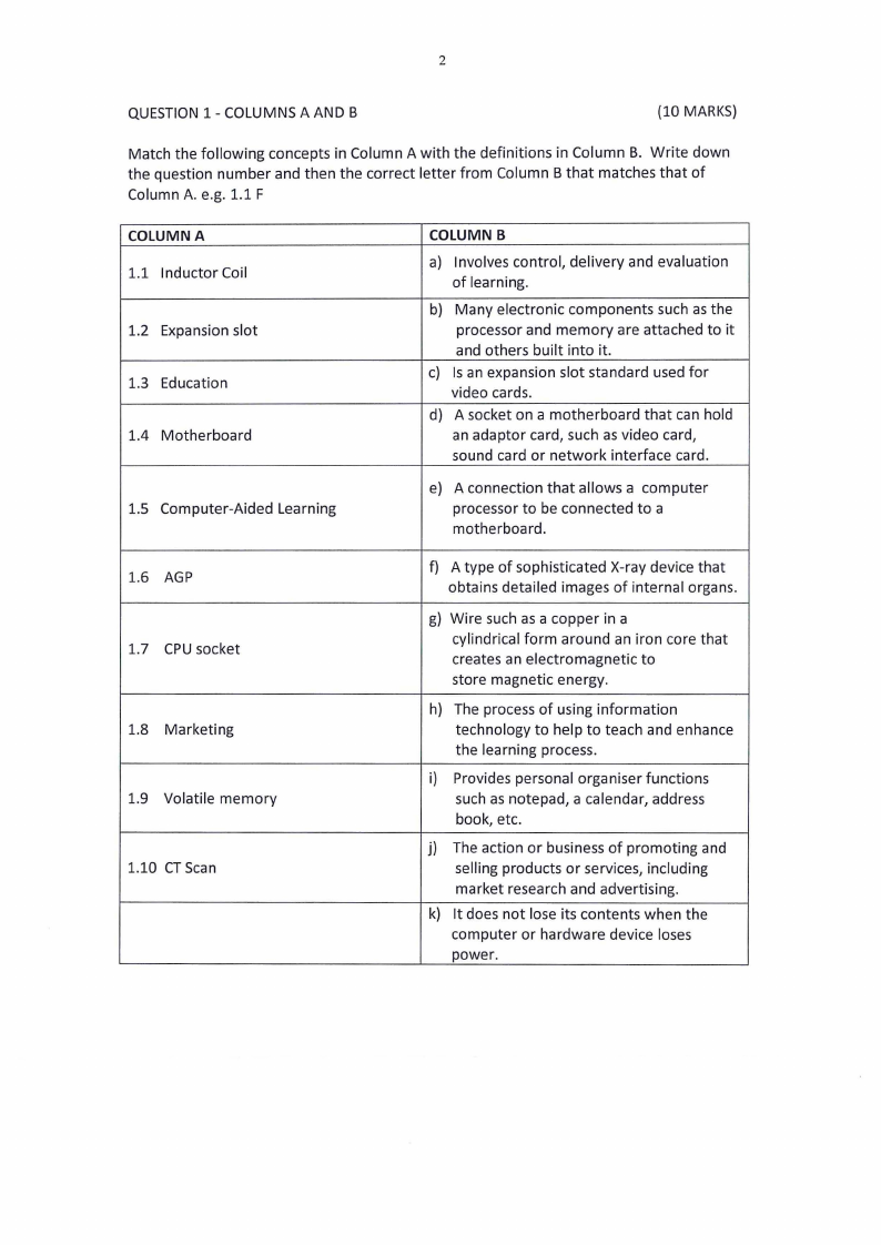 BIS511S - BUSINESS INFORMATION SYSTEMS 1A - 1ST OPP - JUNE 2022 :: NUST ...