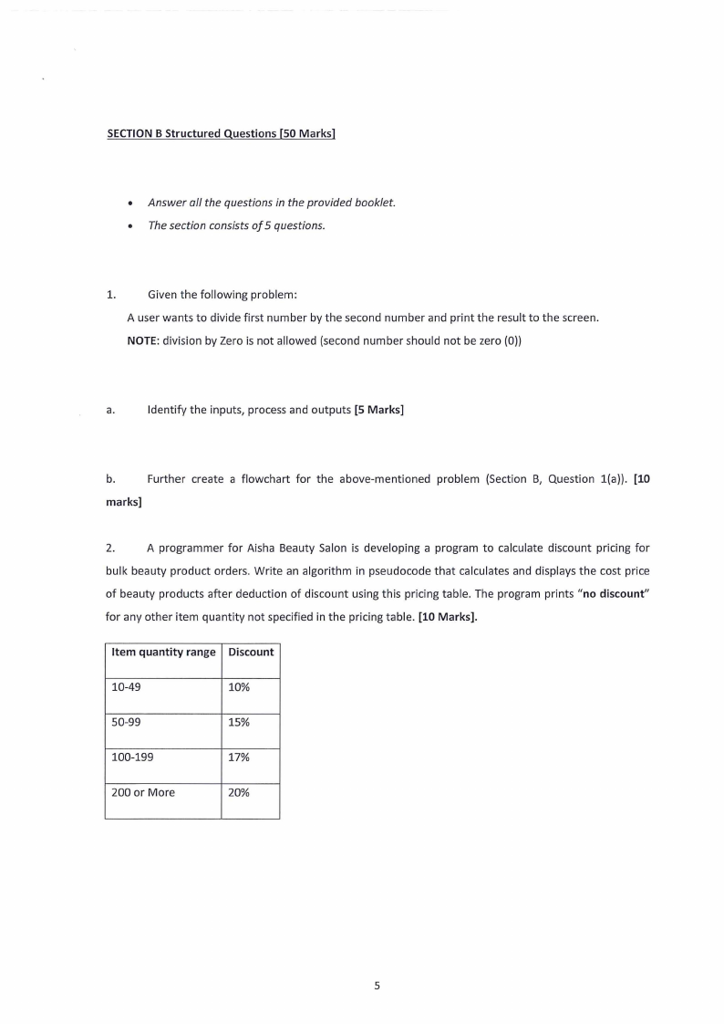 ICG511S - INTRODUCTION TO COMPUTING - 2ND OPP - JULY 2022 :: NUST past ...