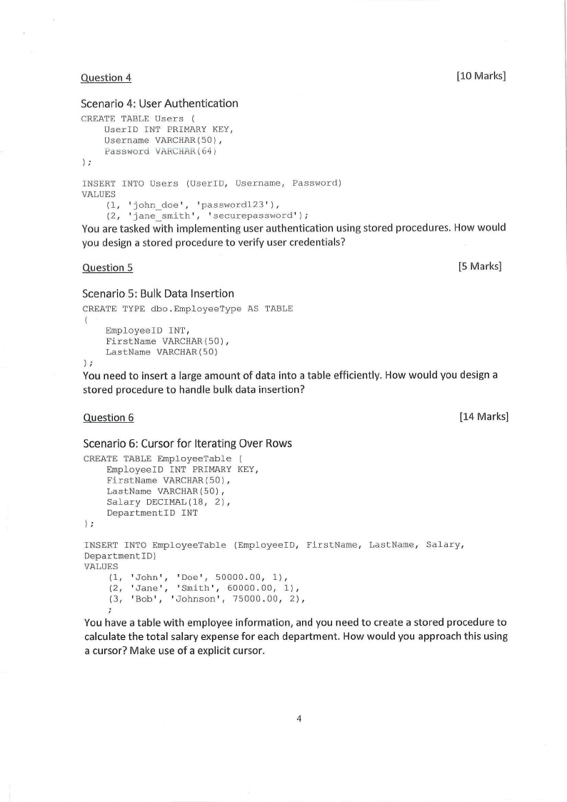 DPG621S - DATABASE PROGRAMMING - 1ST OPP - NOV 2023 :: NUST past ...