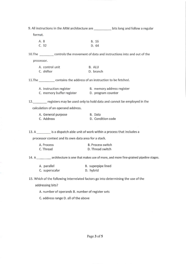 COA511S - COMPUTER ORGANISATION AND ARCHITECTURE - 2ND OPP - JAN 2024 ...