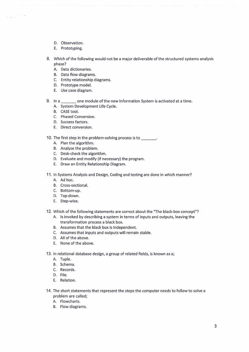 SAD621S - SYSTEMS ANALYSIS AND DESIGN - 2ND OPP SUPL - JAN 2023 :: NUST ...
