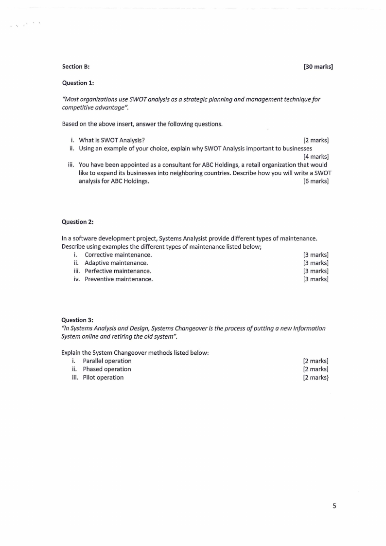 SAD621S - SYSTEMS ANALYSIS AND DESIGN - 2ND OPP SUPL - JAN 2023 :: NUST ...