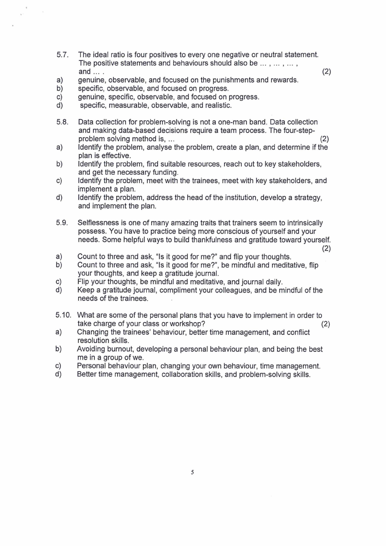 CWM510S - CLASSROOM AND WORKSHOP MANAGEMENT - 2ND OPP - JULY 2024 ...