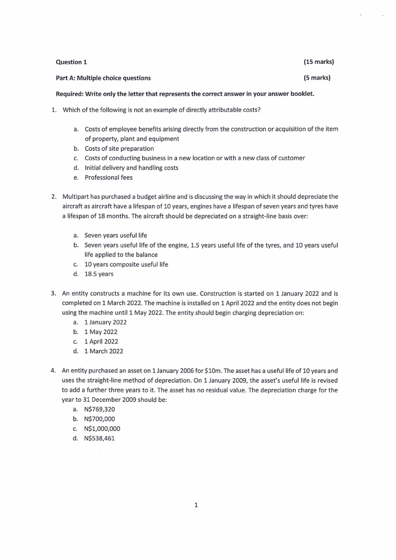 FAC611S-FINANCIAL ACCOUNTING 201-1ST OPP-JUNE 2022 :: NUST past ...