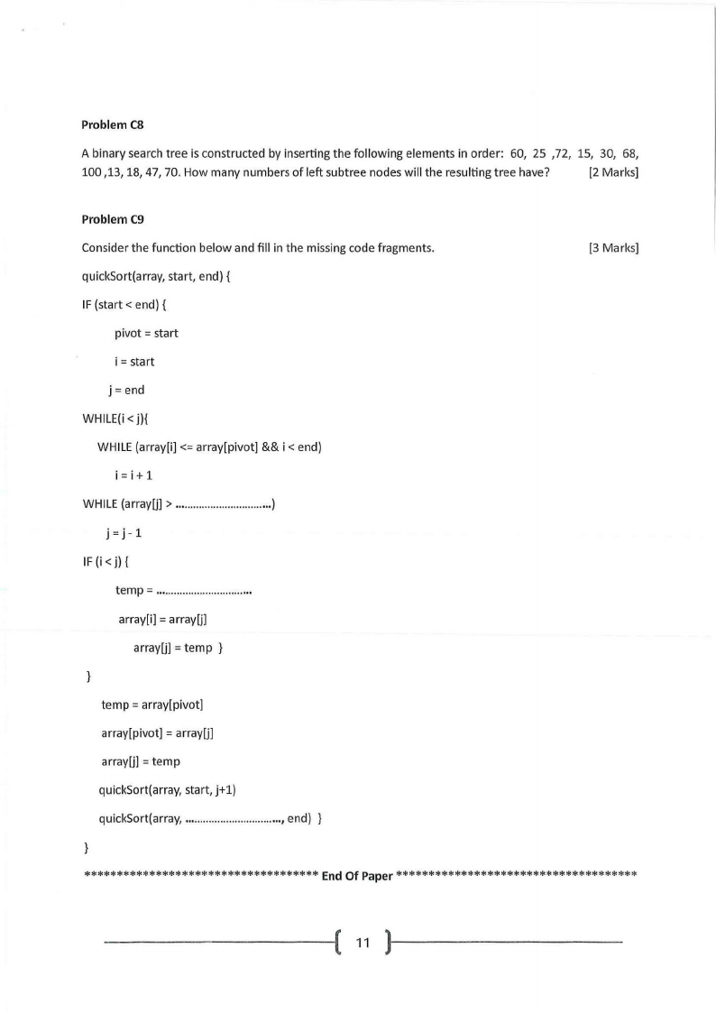 DSA521S - DATA STRUCTURES AND ALGORITHMS - 1ST OPP - NOV 2024 :: NUST ...